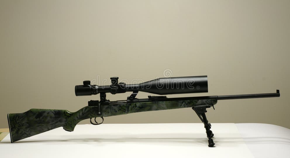 Rifle with scope stock image. Image of munition, precise - 8792507
