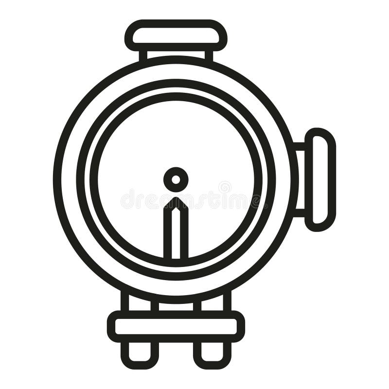 Rifle Scope Icon Outline Vector. Gun Sight Stock Illustration ...