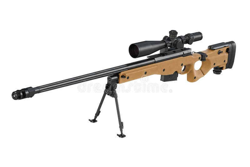 Rifle sniper scope stock illustration. Illustration of isolated - 82134418