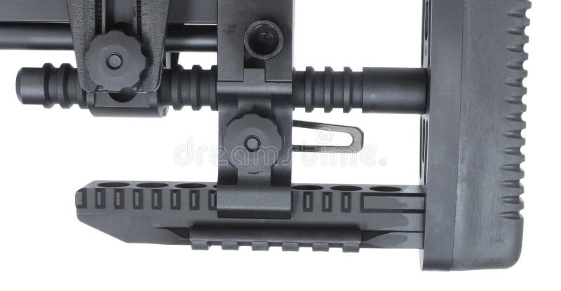 Fully Adjustable Rifle Stock Stock Photo - Image of crime, marksmanship ...