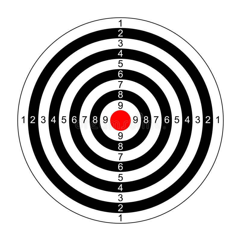 Rifle target vector stock vector. Illustration of hunting - 10393974