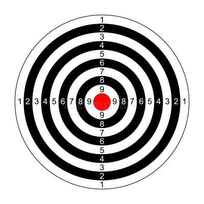 Rifle target vector stock vector. Illustration of hunting - 10393974