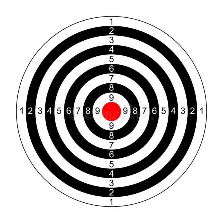 Rifle target vector stock vector. Illustration of hunting - 10393974