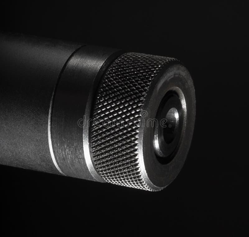 Rifle Muzzle Brake on a Silver Barrel Stock Photo - Image of weapon ...