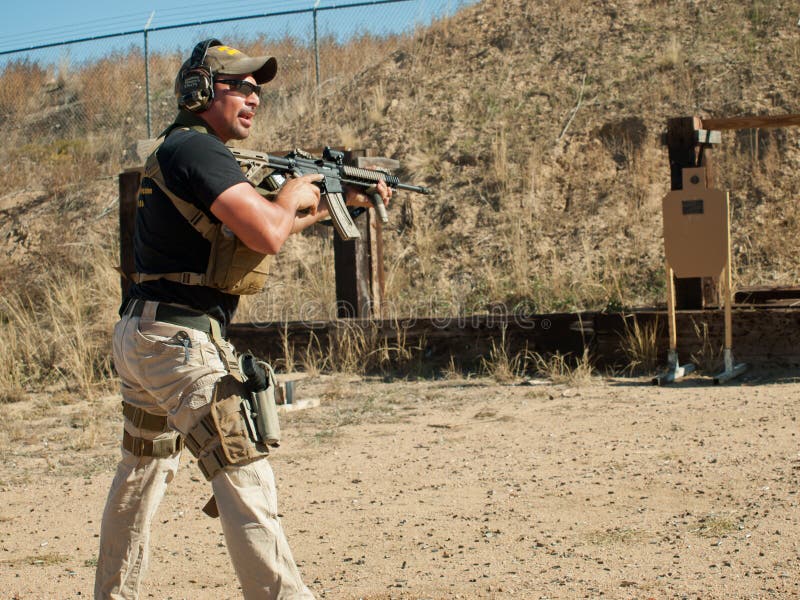 Rifle Training editorial photography. Image of fire, action - 42046842