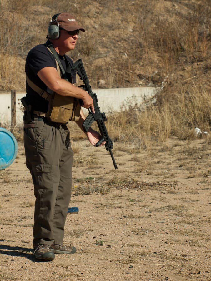 Rifle Training editorial photography. Image of barrel - 42046847