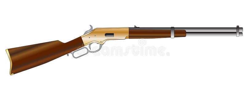 Wild West rifle stock vector. Illustration of vector - 48018816