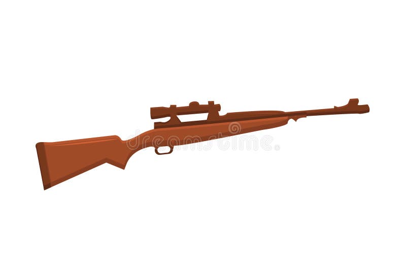Rifle Vector Illustration for Hunting Stock Vector - Illustration of ...