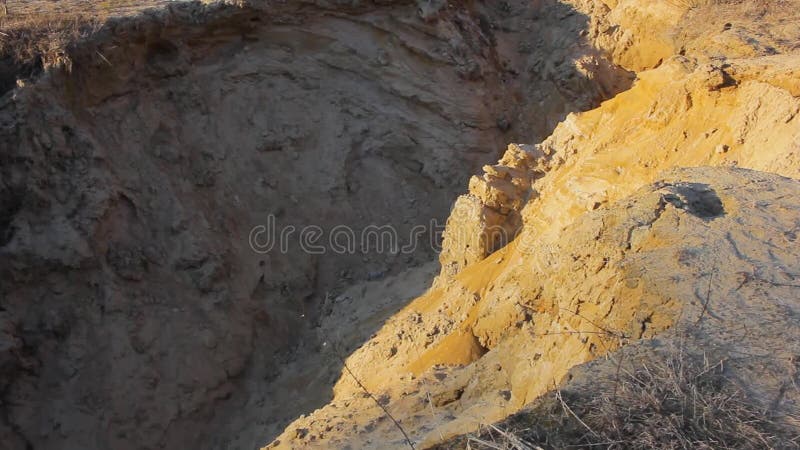 Rift in the Canyon, Sand Rock Texture Stock Video - Video of mountain ...