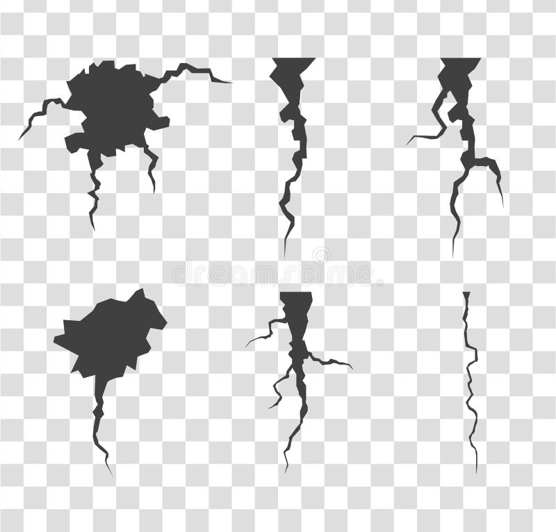 Rift on surface stock vector. Illustration of danger - 124477410