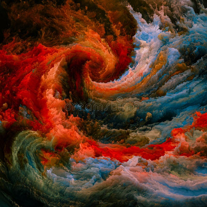 Rift of Vibrant Colors stock illustration. Illustration of surreal ...