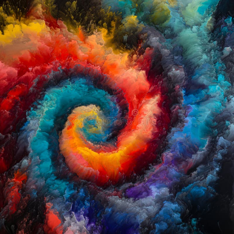 Rift of Vibrant Colors stock illustration. Illustration of artwork - 330275871