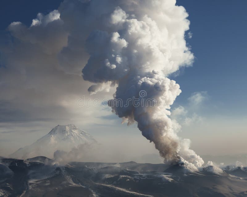 A Rift into a Volcanic Crack Stock Image - Image of ascent, crater ...