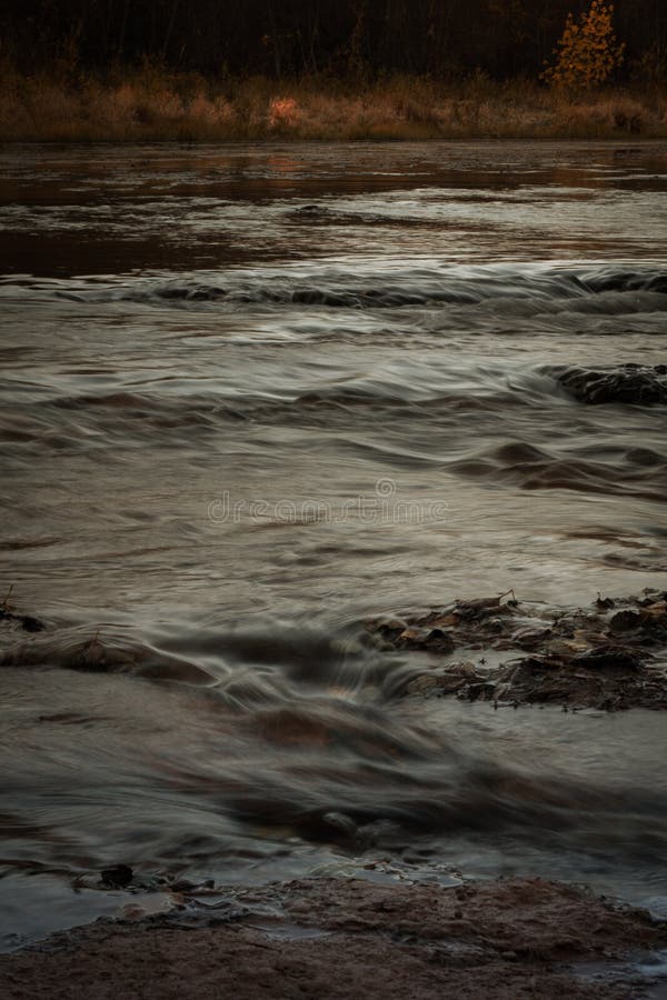 Rifts on a mountain river stock image. Image of monochrome - 198657675