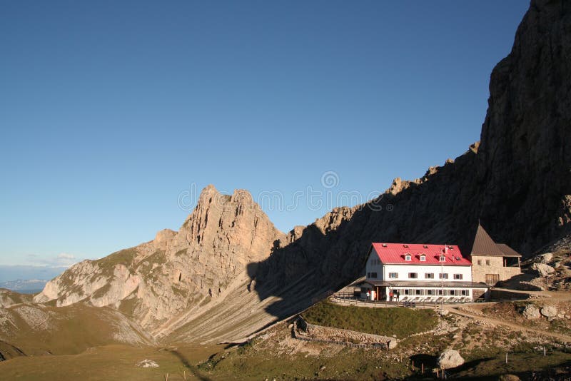 Rifugio in the Dolomites,Italy Stock Photo - Image of tyrolean, meadow ...