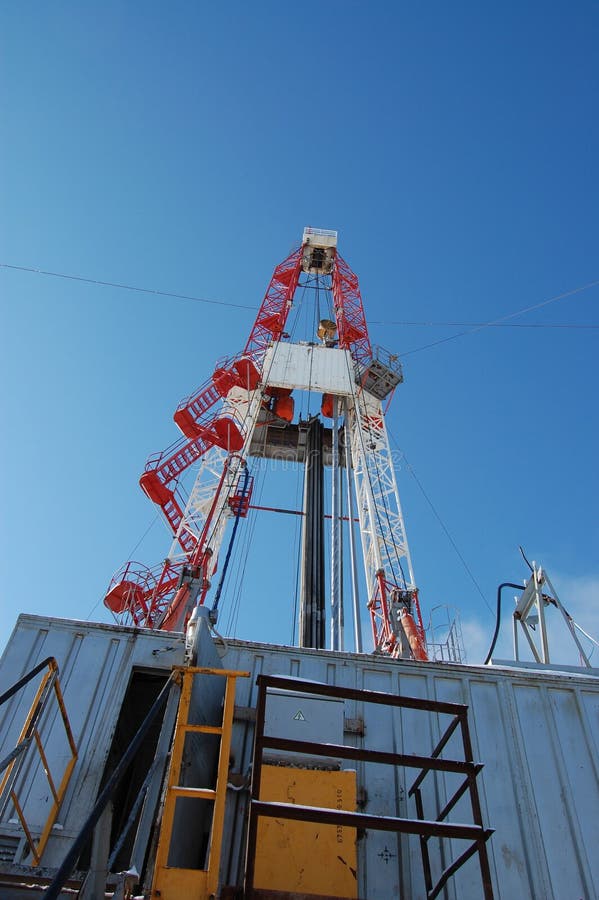 Drilling Rig stock photo. Image of electricity, blue, industry - 839550