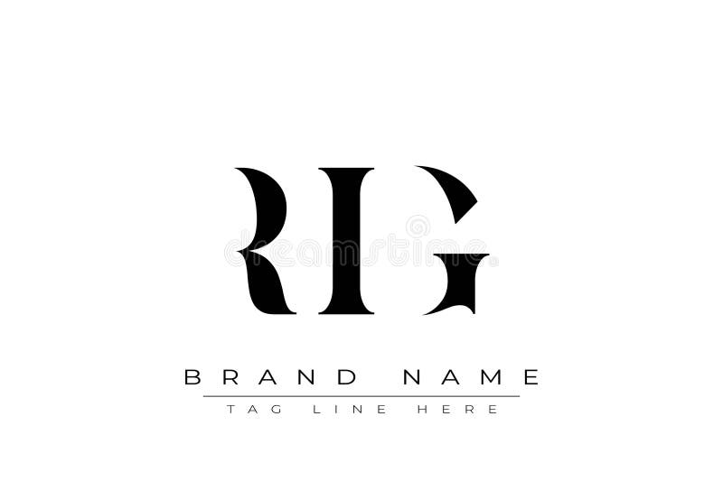 RIG Abstract Letter Logo Design Stock Vector - Illustration of clip ...