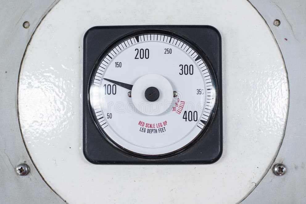 Rig leg depth scale stock image. Image of exploration - 66272697