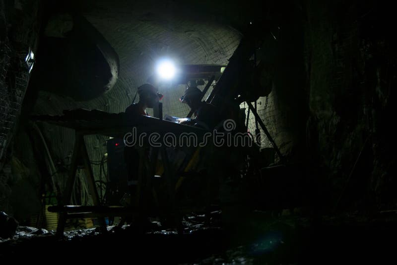 Underground Mine Escapeway Tunnel Stock Image - Image of corridor ...