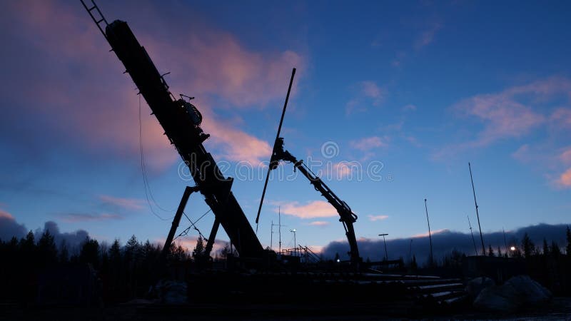 Rig. Russia stock photo. Image of steel, warm, drilling - 78675414