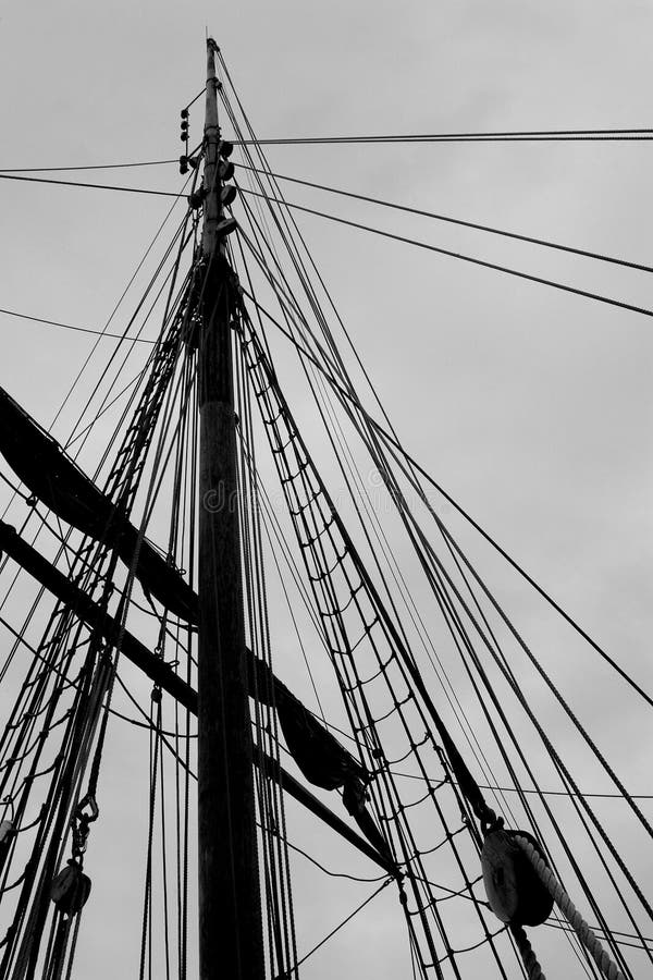 Rig of sailing ship stock photo. Image of halyard, vessel - 1019582