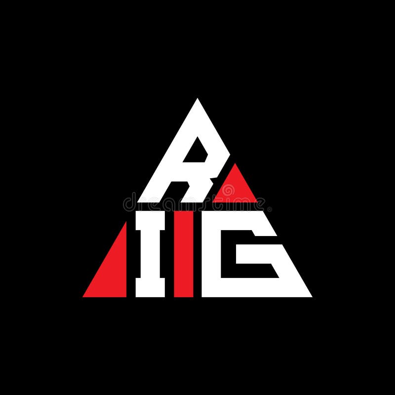 RIG Triangle Letter Logo Design with Triangle Shape. RIG Triangle Logo ...