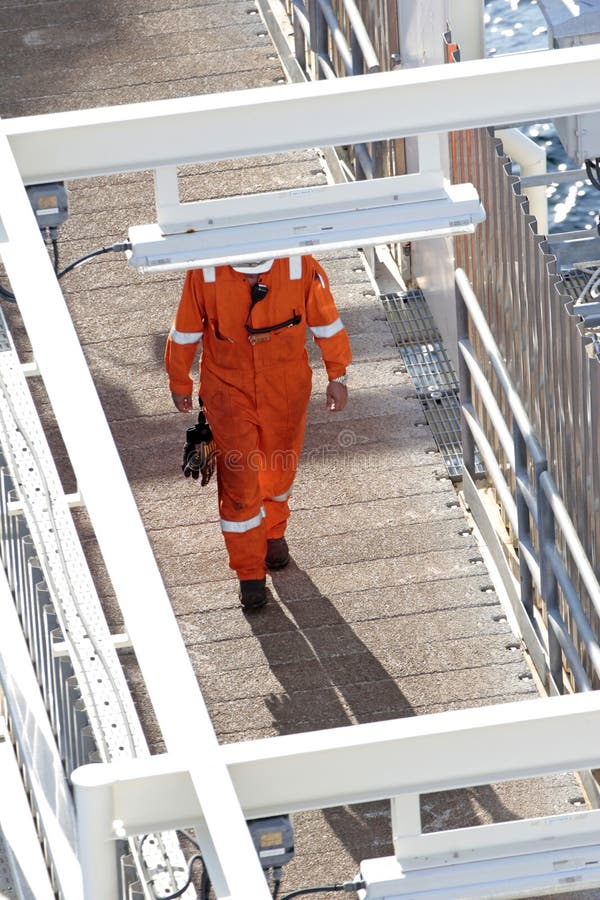 Rig Worker and an Oil Platform Stock Image - Image of drilling, fuel ...