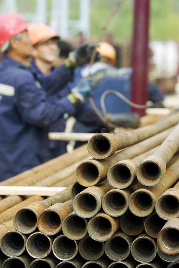Tree and oil drilling rig stock photo. Image of black - 6895372