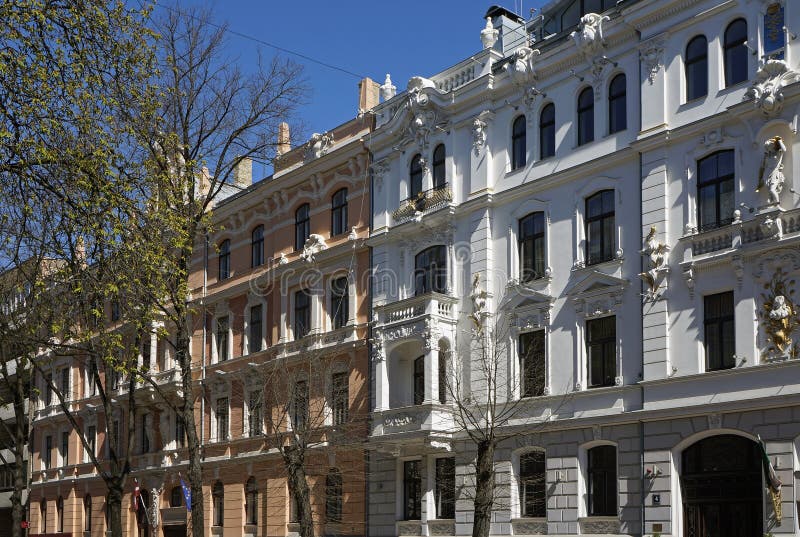 Riga, Ausekla 4-6, Historical Buildings with Elements of Eclecticism ...