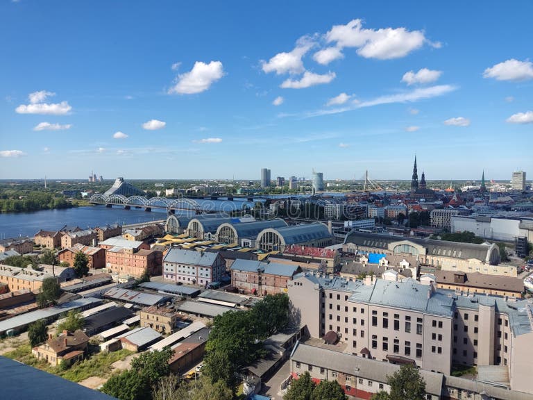 Riga with bird eyes stock photo. Image of bird, panorama - 287250284