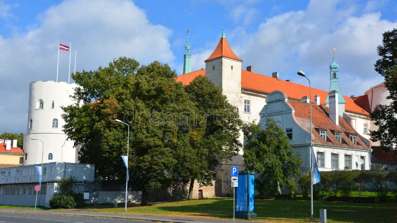 Riga Castle is a castle editorial stock image. Image of color - 175435184