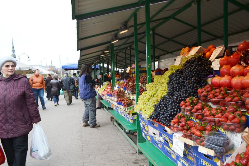 Riga Central Market. editorial photo. Image of tourism - 53270336