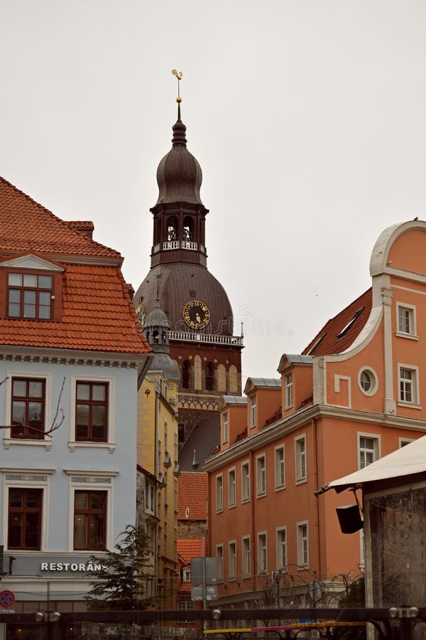 Riga Dome and Other Historical Buildings Stock Photo - Image of ...