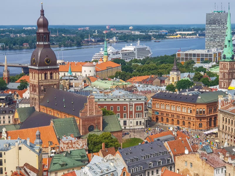 Riga Es La Capital De Letonia Imagen de archivo - Imagen de europa ...