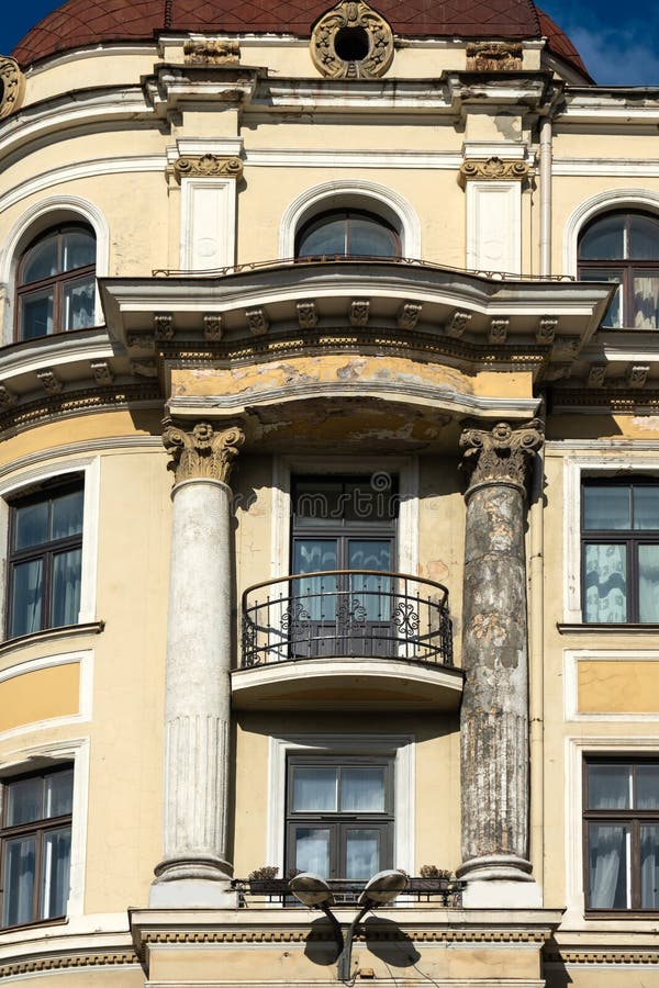Art Nouveau Architecture Style of Riga Stock Photo - Image of majestic ...