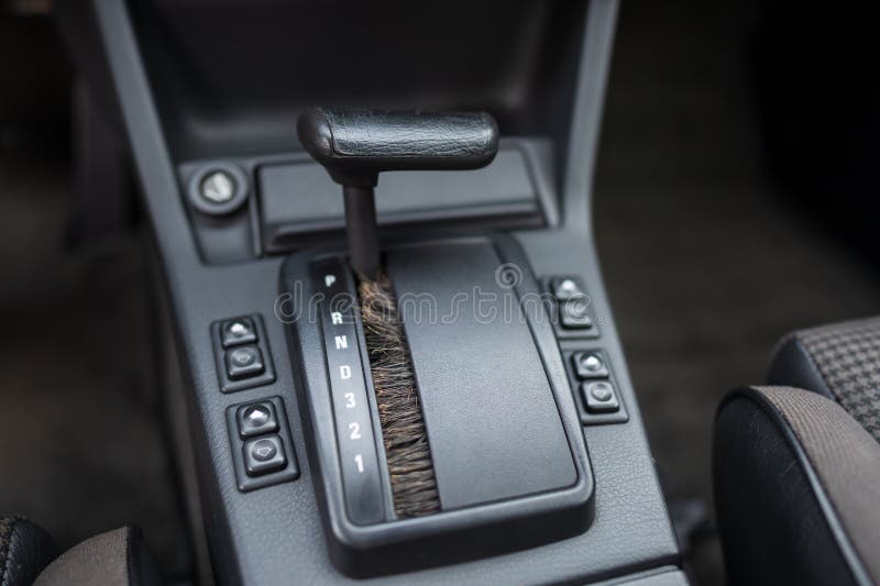 Automatic Shift Knob of Classic BMW E30 Car. Editorial Photo - Image of ...