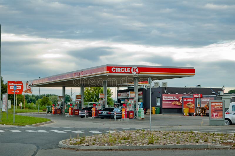 RIGA, LATVIA-JULY 18, 2022: Circle K Gas Station Editorial Stock Image ...