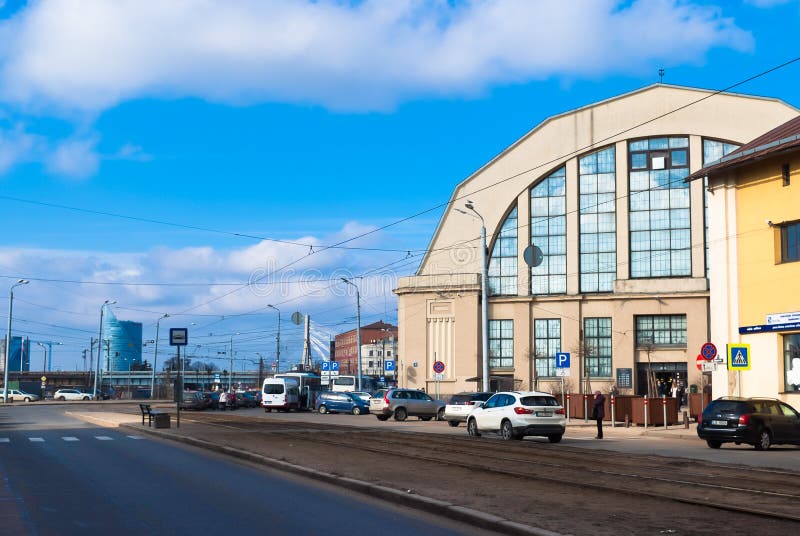 RIGA, LATVIA - MARCH 3, 2022: RIGA Central Market Building on a ...