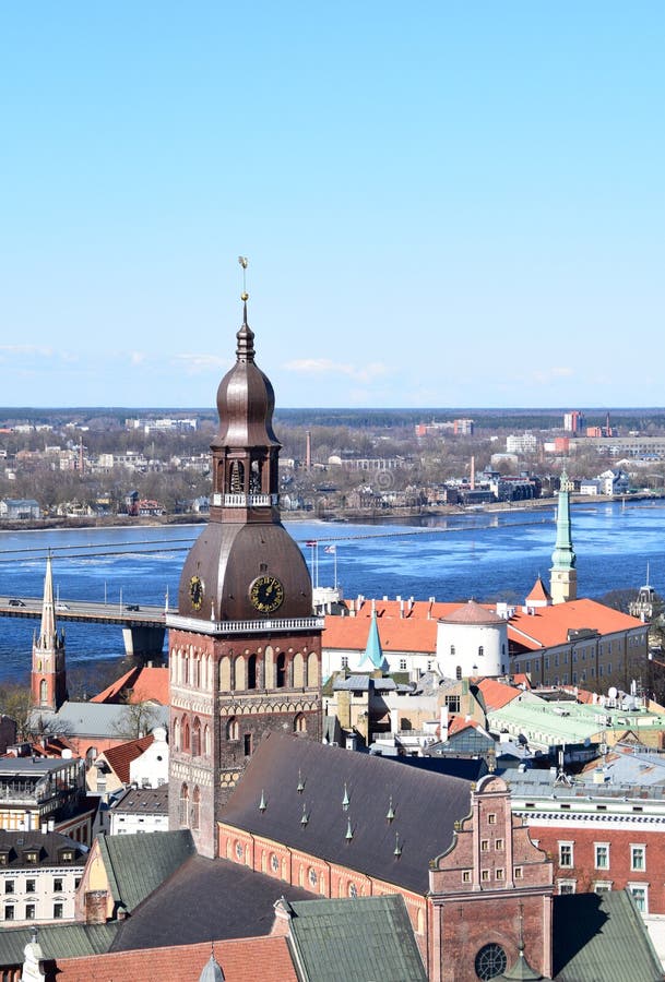 Riga, Latvia, 27 March, 2018. the Dome Cathedral. Editorial Image ...