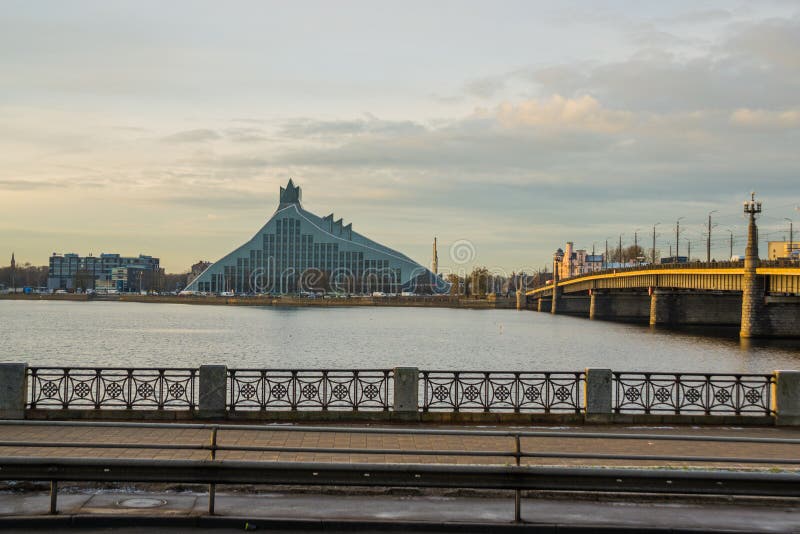 RIGA, LATVIA: a New Modern Building of the National Library is One of ...