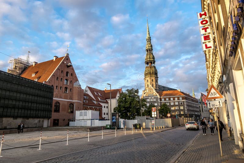 Views of Streets and Squares in the Historic Centre of Riga in L ...