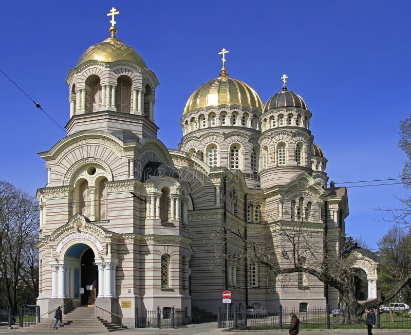 Riga Nativity of Christ Orthodox Cathedral Editorial Photo - Image of ...