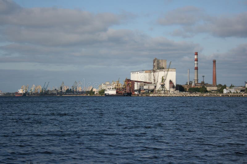 Riga Port stock photo. Image of commercial, trading, latvian - 6443554