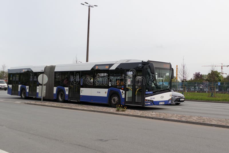 Riga Public Transport, 12 Route Bus. Riga, Latvia - 20 May 2021 ...