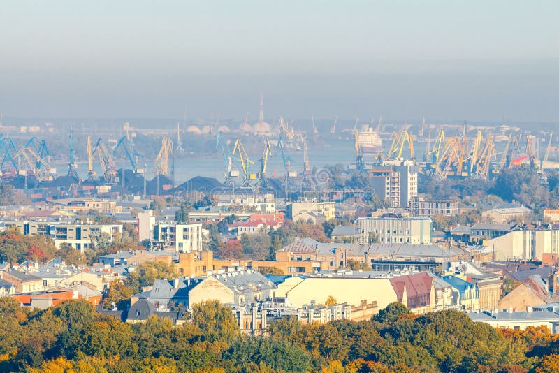 Riga. Sea port. stock photo. Image of boat, shipping - 69298226