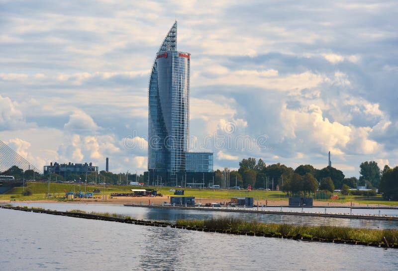 Riga Seen from Boat on Daugava River Editorial Photo - Image of ...