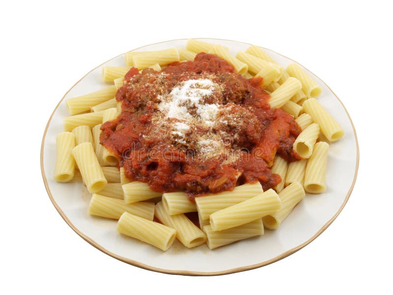 Rigatoni with Mini Meatballs Stock Photo - Image of meal, food: 9599624
