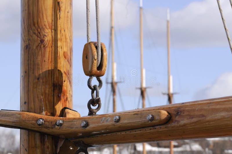 Tall Ship Rigging stock image. Image of knots, ship, wire - 2442791