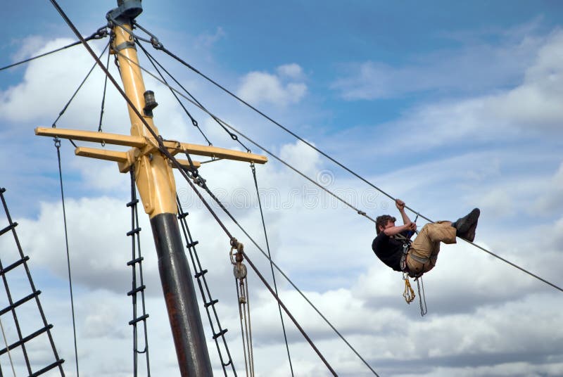 Rigging stock photo. Image of effort, difficult, blue - 1854502