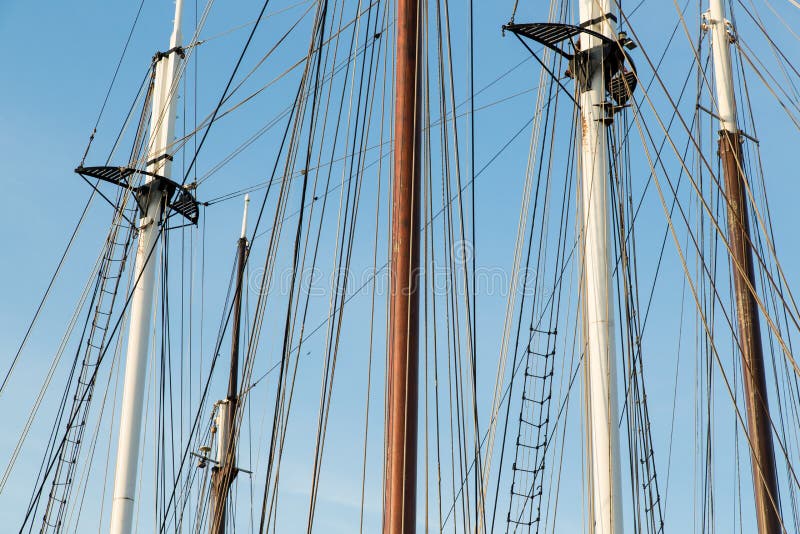 Rigging of a Big Sailing Ship Stock Photo - Image of ship, harbor: 25396210